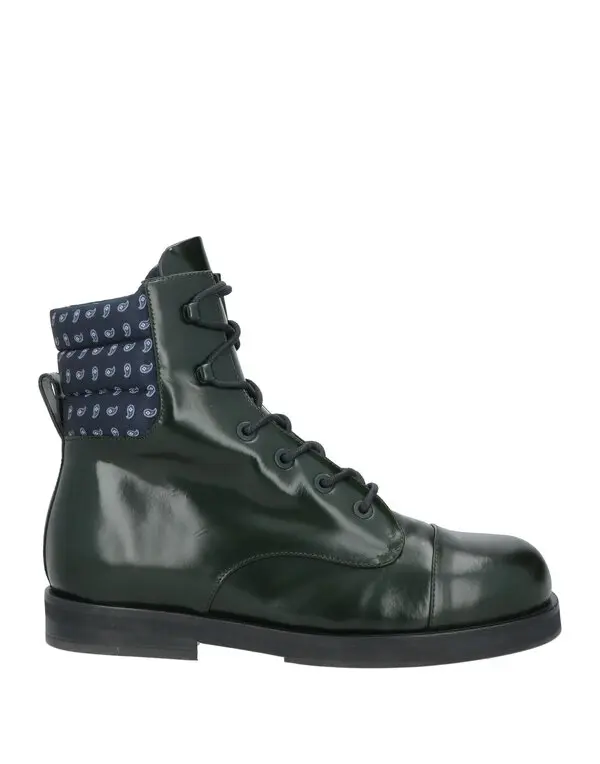 Etro Ankle Boots In Leather And Textile Fibers