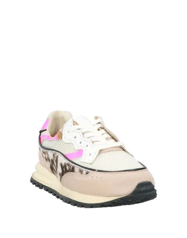 HIDNANDER Leather And Textile Low-top Sneakers
