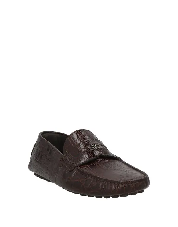Roberto Cavalli Chocolate Leather Loafers