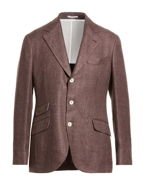 Brunello Cucinelli Blazer Size Linen, Wool, Silk - Brown