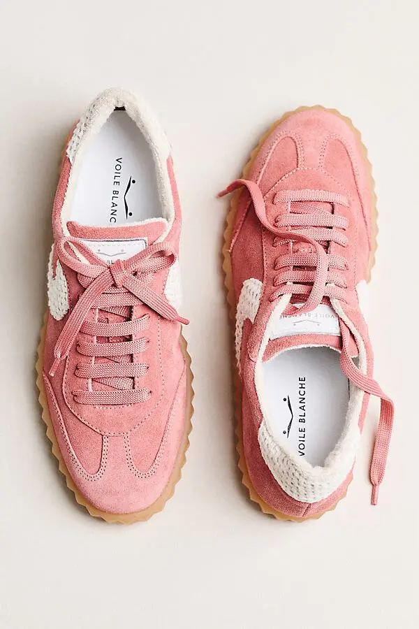 VOILE BLANCHE Suede Sneakers - Pink