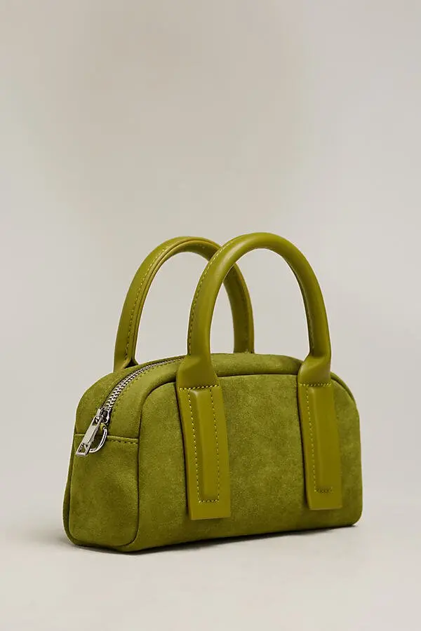 Anthropologie Noya Mi Faux Suede Bag - Green