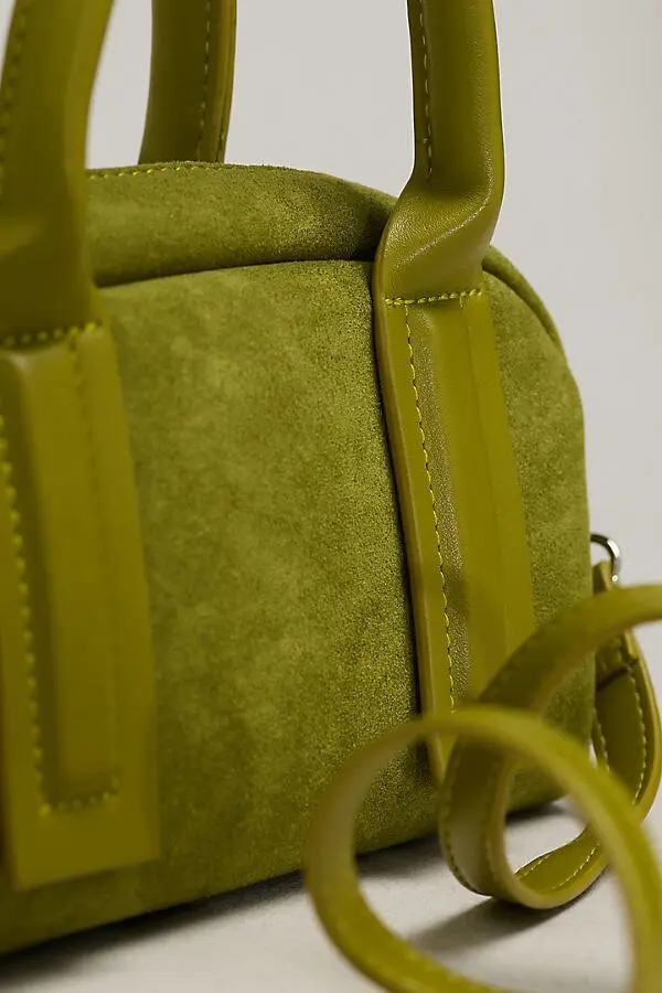 Anthropologie Noya Mi Faux Suede Bag - Green