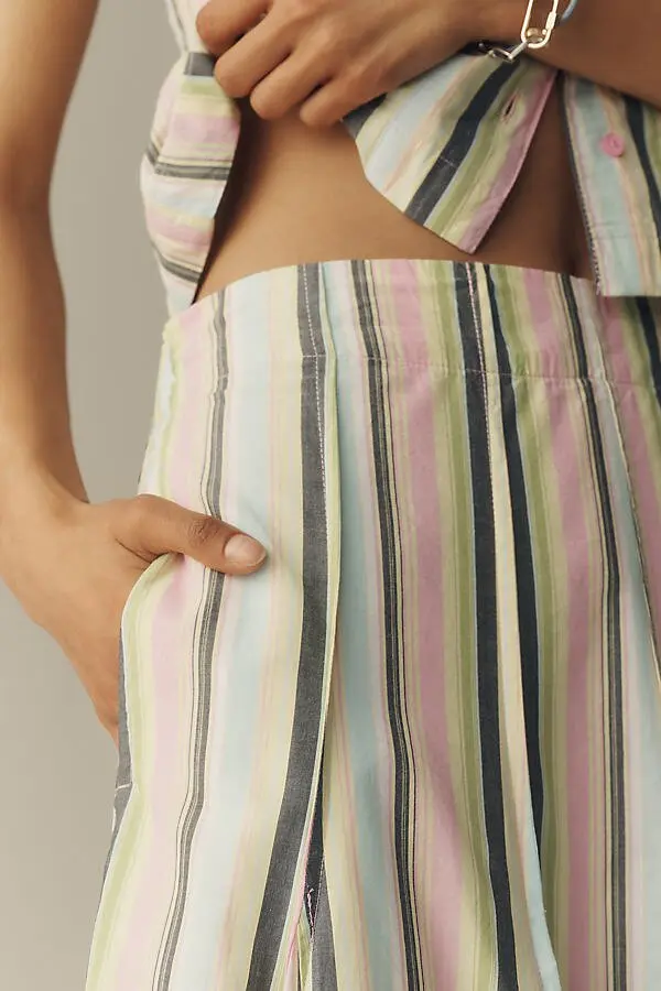 Maeve Striped Maxi Skirt
