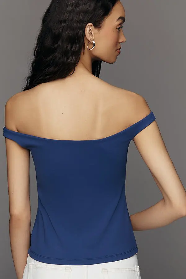 Susana Monaco Strapless Cross-front Top - Ink