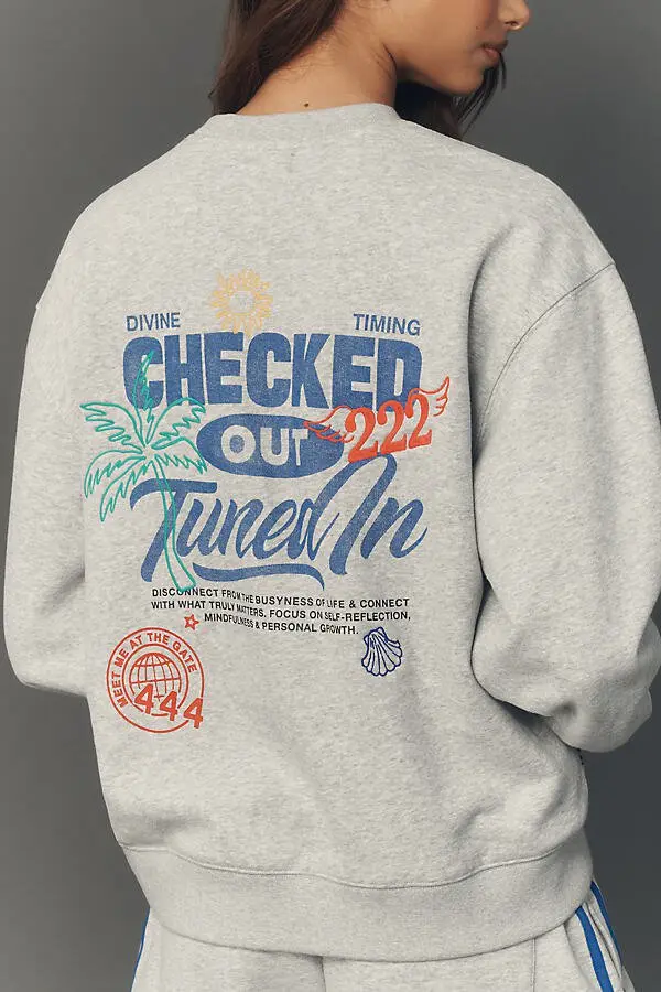 MAYFAIR Checked Out Crew Pullover