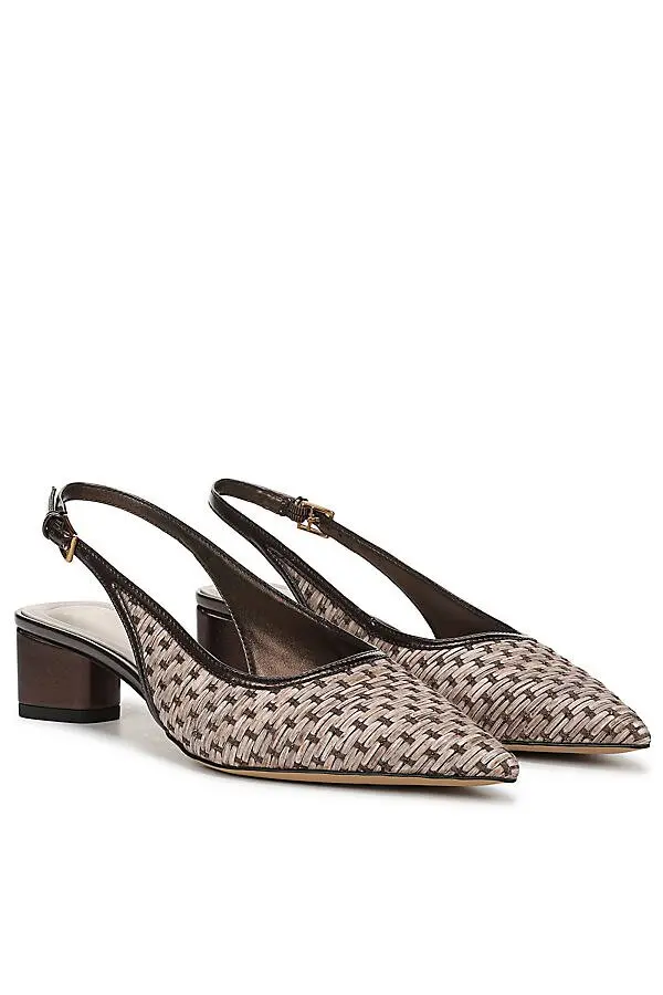 Franco Sarto A-amelie Slingback Heels - Brown