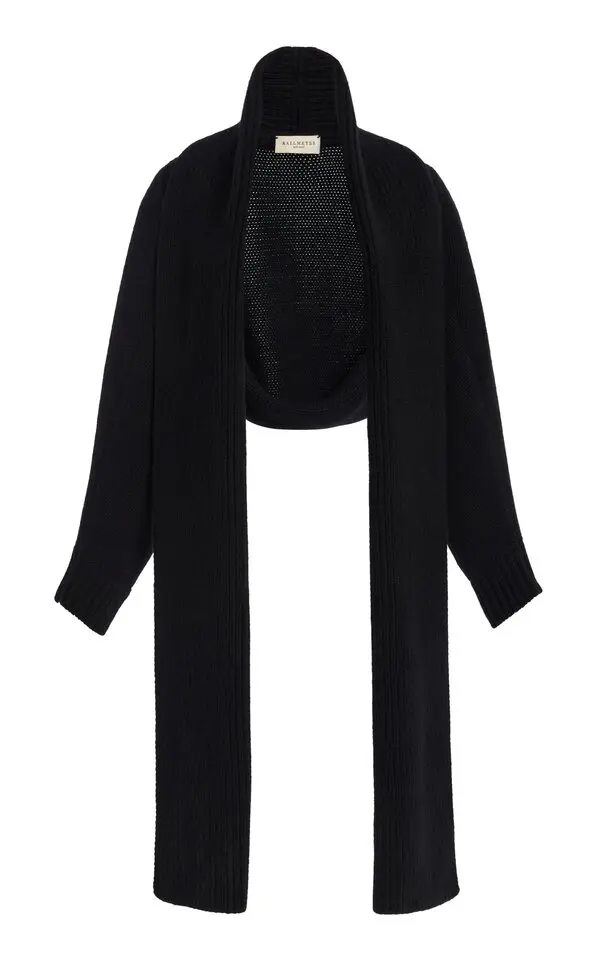 KALLMEYER Suki Wool-blend Shrug - Black