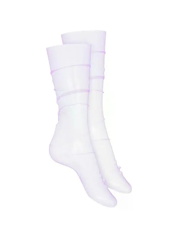 MAISON CLOSE Tulle Socks - Purple
