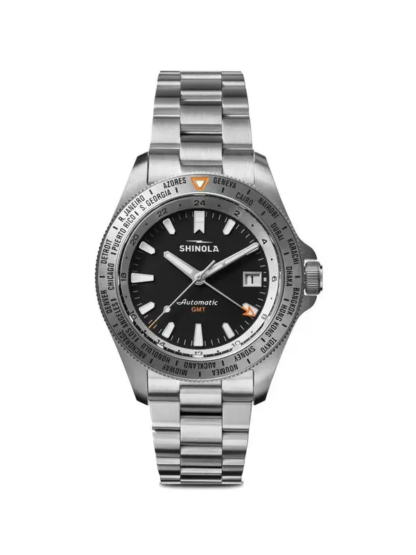 Shinola Automatic Gmt 41mm Watch - Black