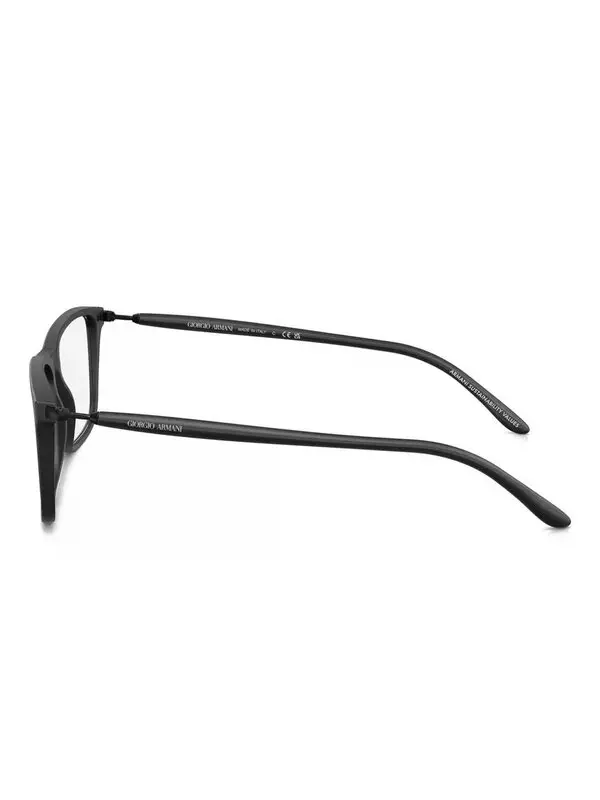 Giorgio Armani Square-frame Glasses - Black
