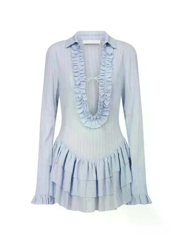 LUDOVIC DE SAINT SERNIN Dolce Ruffled Mini Dress