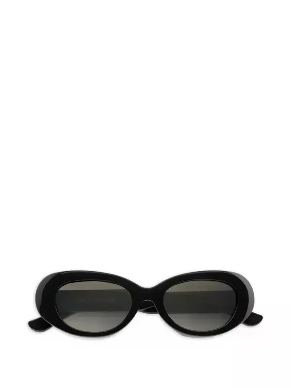 EMMANUELLE KHANH Paris Oval-frame Sunglasses - Black