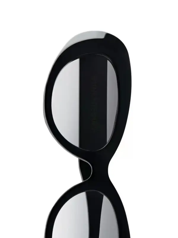 EMMANUELLE KHANH Paris Oval-frame Sunglasses - Black