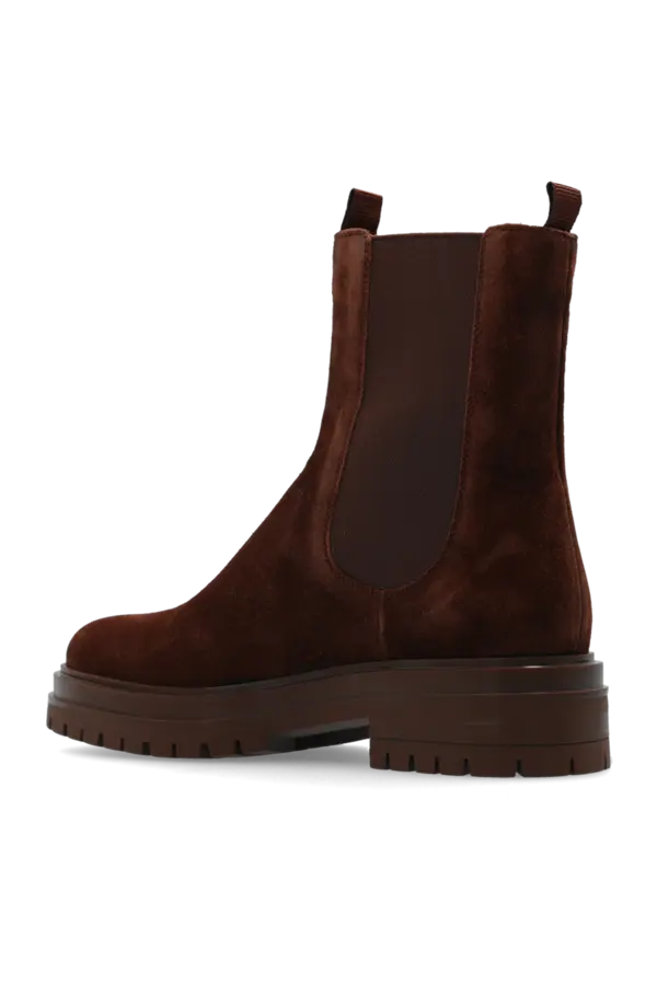 GIANVITO ROSSI Chester Suede Chelsea Boots - Brown