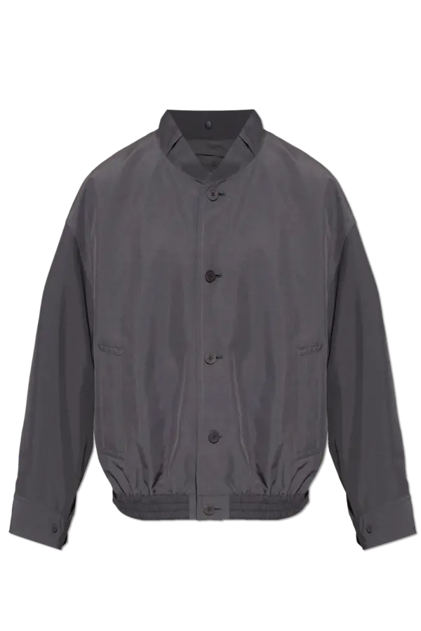 Issey Miyake Jacket With Detachable Hood - Grey