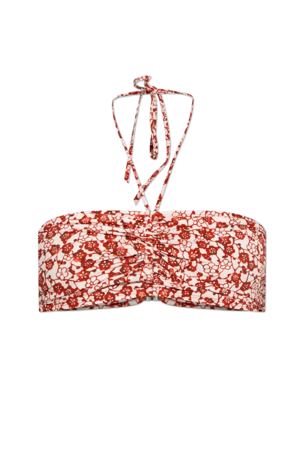 Isabel Marant Salma Bandeau Bikini Top - Red