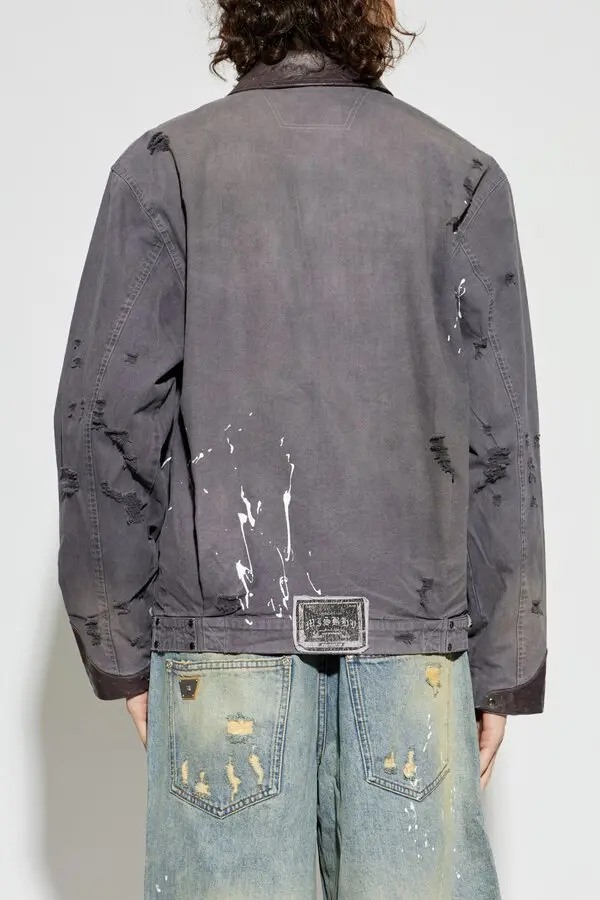 MISBHV Vintage-effect Jacket - Grey