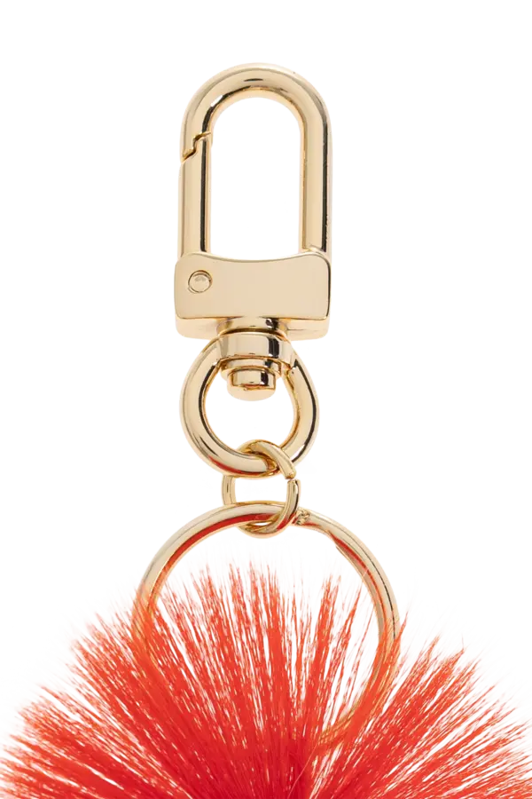 Issey Miyake Floral-motif Keychain - Red