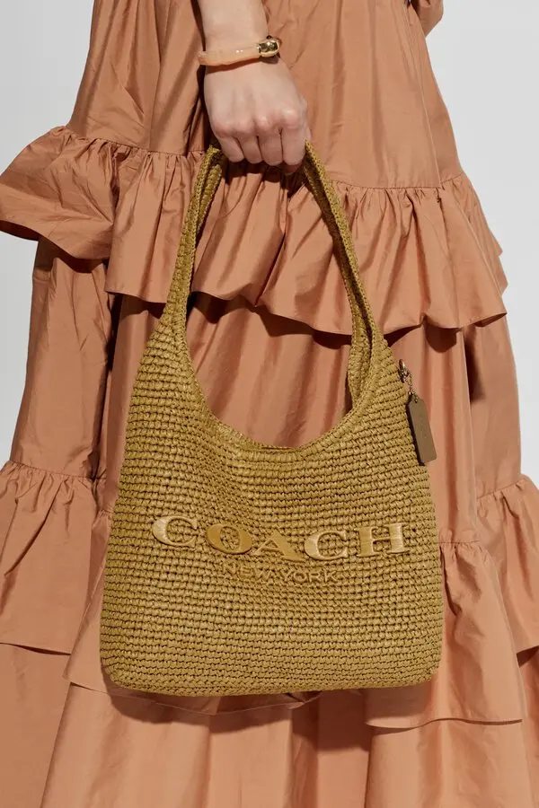 COACH Woven Shoulder Bag