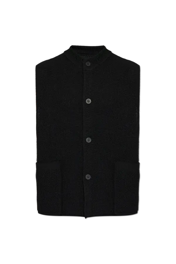 Issey Miyake Vest With Pockets - Black