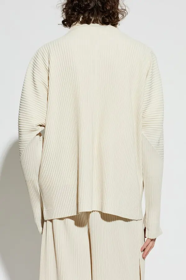 Issey Miyake Pleated Sweatshirt - Cream
