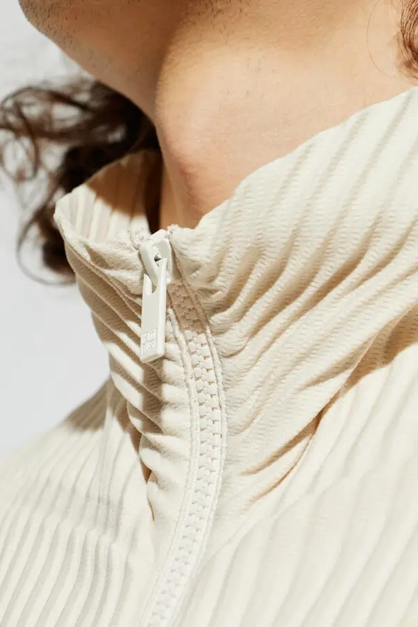 Issey Miyake Pleated Sweatshirt - Cream