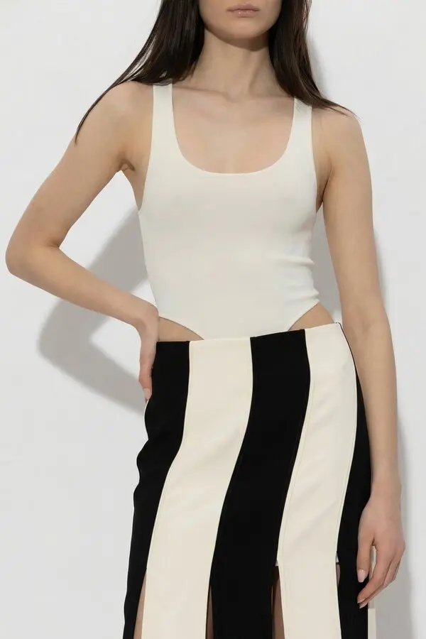 ENTIRE STUDIOS Sleeveless Bodysuit - Cream