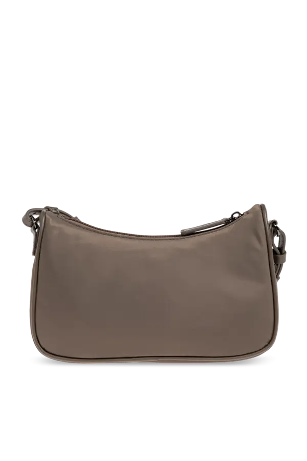 Emporio Armani Shoulder Bag With Branded Shoulder Strap And Metal Emblem