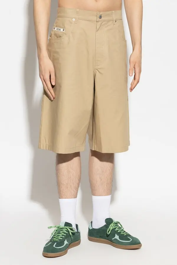 Moschino Cotton Shorts - Beige
