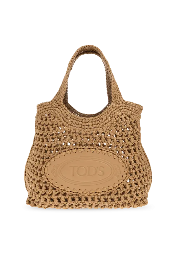 TOD’S Hand-woven Raffia Handbag