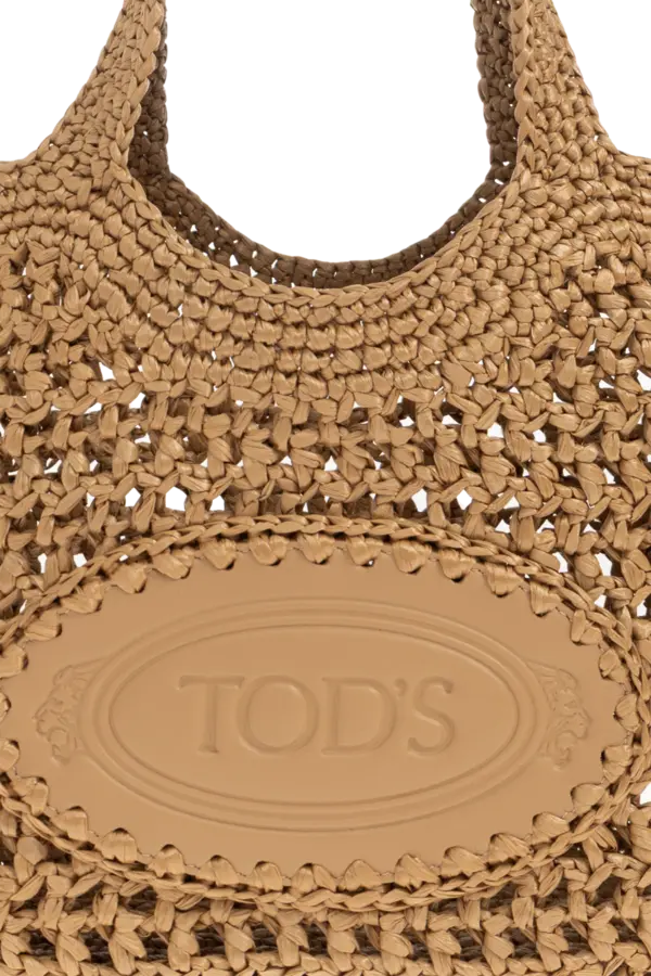 TOD’S Hand-woven Raffia Handbag