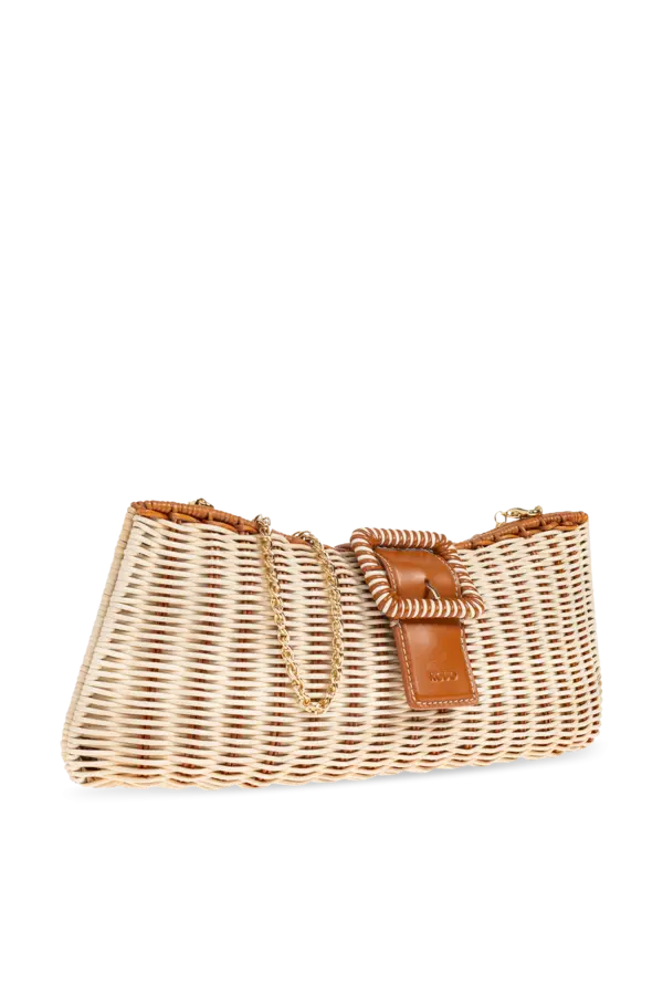 Rodo Logo Clutch Bag - Beige