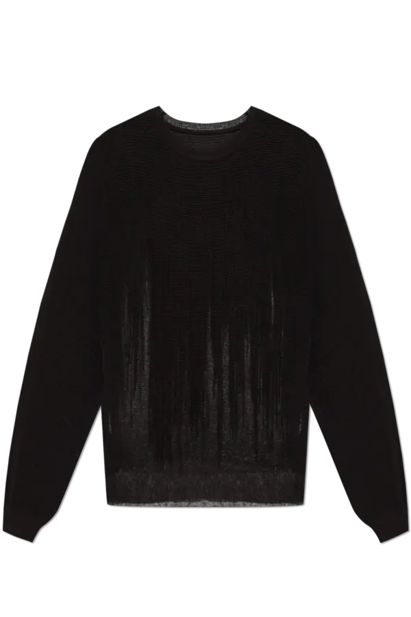 Issey Miyake Crew Neck Knit Sweater - Brown
