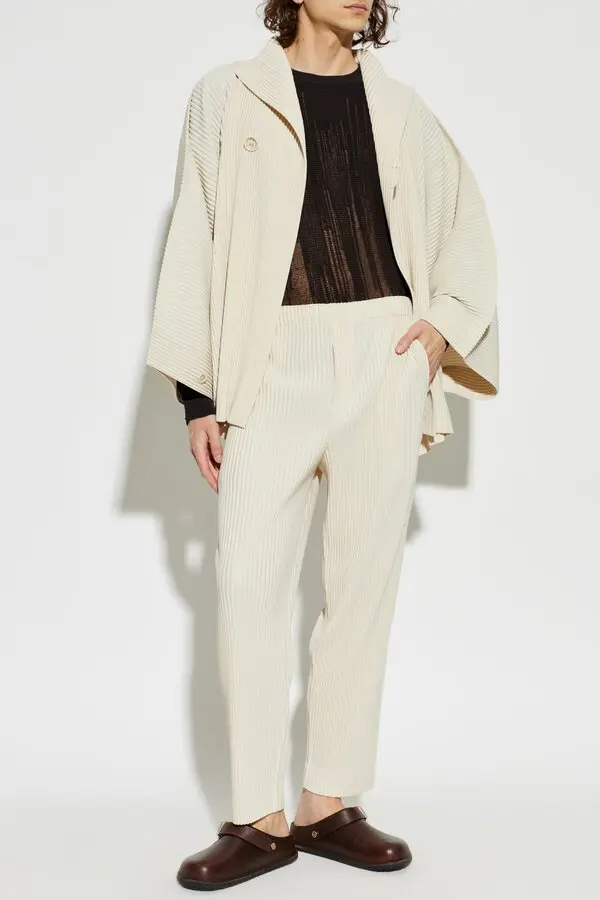 Issey Miyake Crew Neck Knit Sweater
