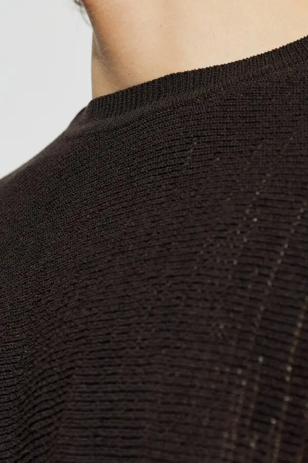 Issey Miyake Crew Neck Knit Sweater