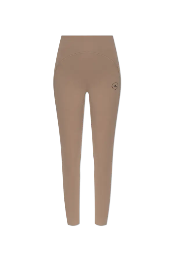 Adidas By Stella McCartney Training Leggings With Ruching - Beige
