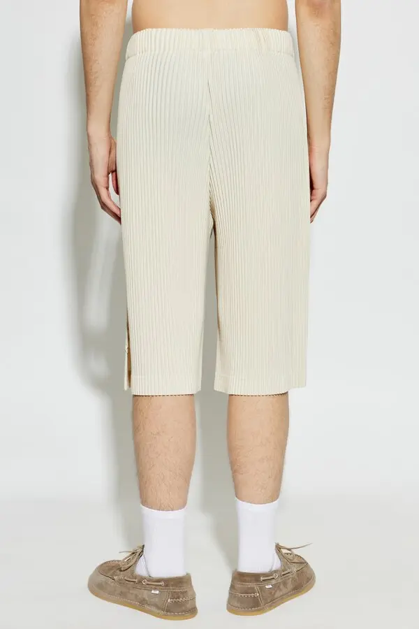 Issey Miyake Pleated Shorts - Cream