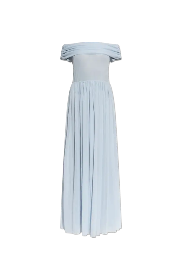 ROTATE BY BIRGER CHRISTENSEN Off-the-shoulder Maxi Dress - Blue