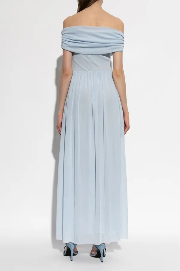 ROTATE BY BIRGER CHRISTENSEN Off-the-shoulder Maxi Dress - Blue