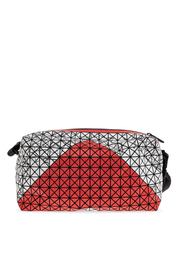 Issey Miyake Geometric Panel Shoulder Bag With Heart Motif