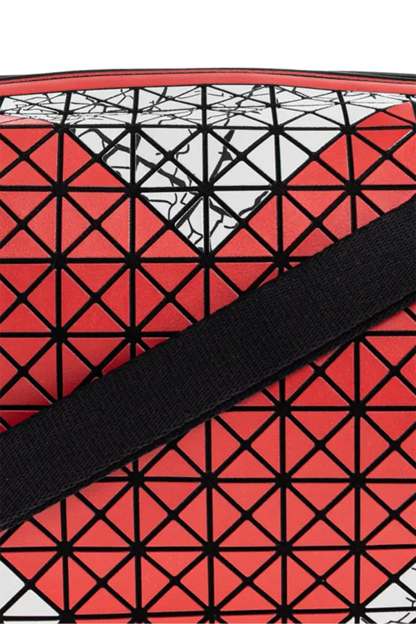 Issey Miyake Geometric Panel Shoulder Bag With Heart Motif