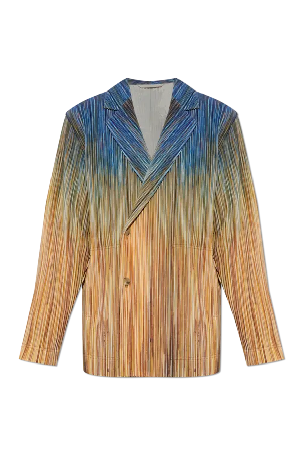 Issey Miyake Pleated Blazer - Multicolour