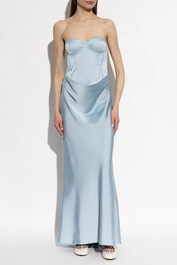 ROTATE BY BIRGER CHRISTENSEN Satin Corset Dress