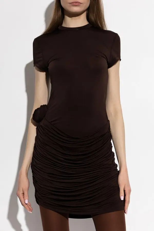 ROTATE BY BIRGER CHRISTENSEN Ruched Mini Dress