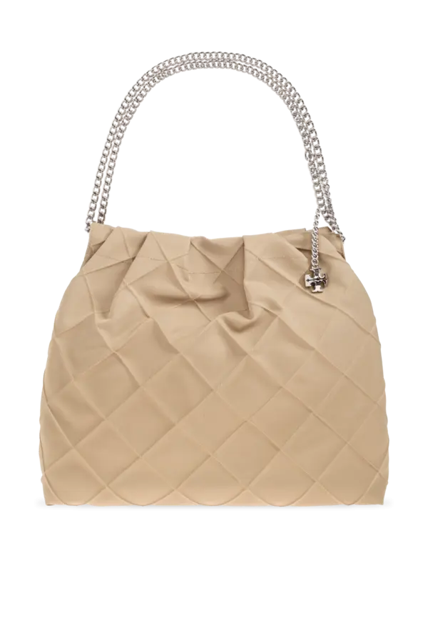 Tory Burch Fleming Shoulder Bag - Beige