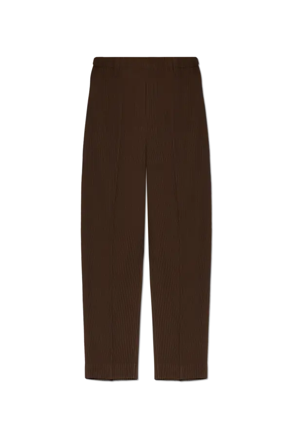 Issey Miyake Pleated Trousers - Brown
