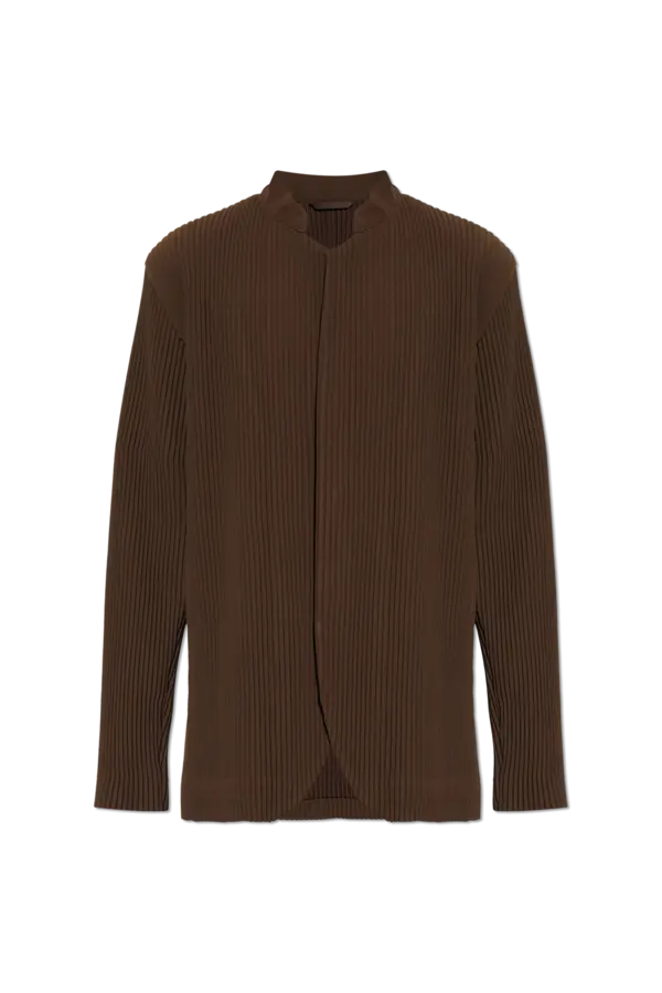 Issey Miyake Pleated Blazer - Brown