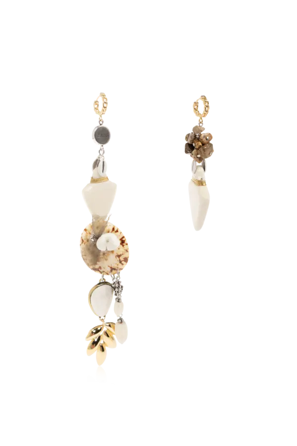 Isabel Marant Étoile Asymmetric Earrings - Cream