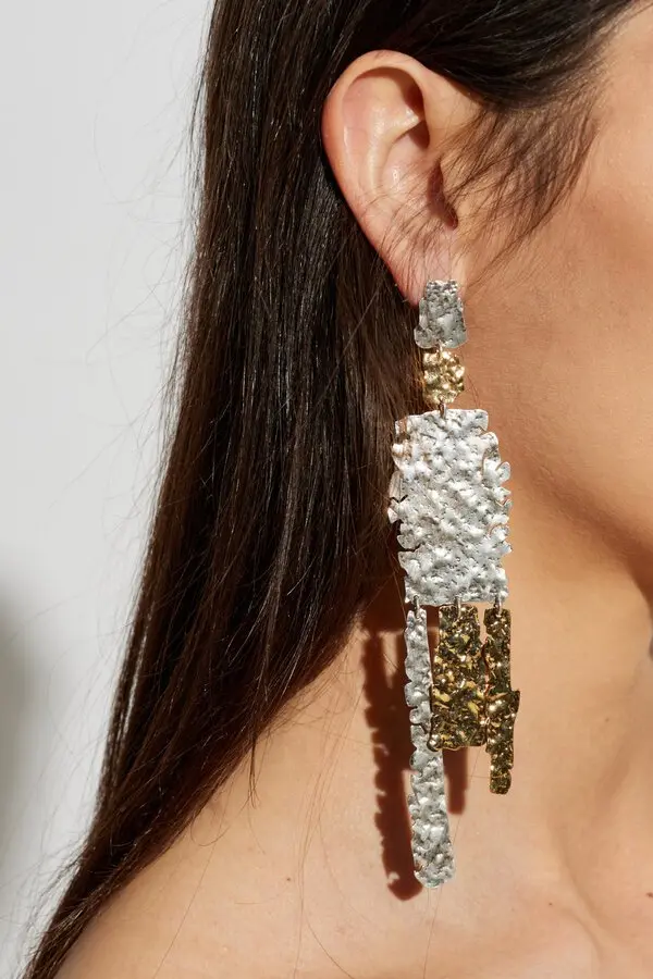 Isabel Marant Étoile Asymmetric Earrings - Silver